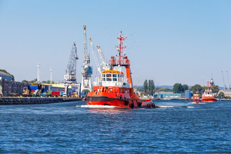 Rescue tug stock image. Image of flames, emergency, europe - 65511131