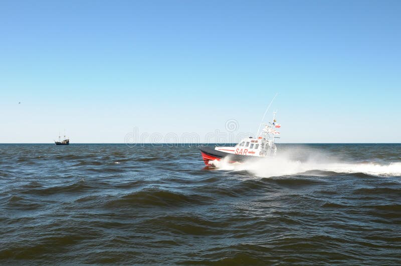 SAR rescue boat at sea stock image. Image of protection - 21176019