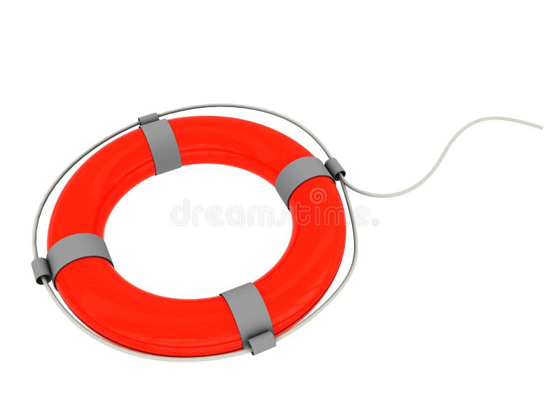 Rescue Circle for Help in Water Stock Illustration - Illustration of ...
