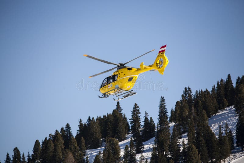 Rescue helicopter editorial stock image. Image of austria - 28754164