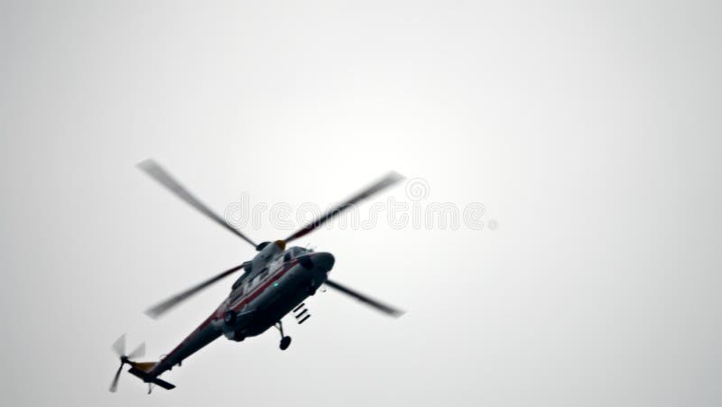 Rescue Helicopter with a Lowered Ramp Stock Photo - Image of lowered ...
