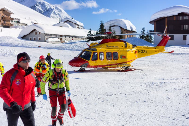 Mountain rescue helicopter editorial stock photo. Image of flying ...