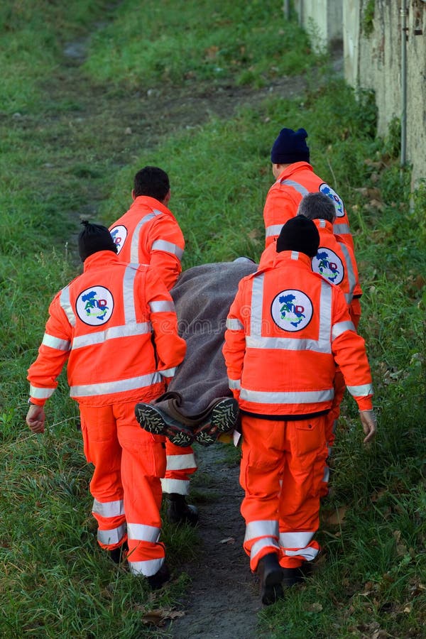 Rescue mission editorial photography. Image of person - 22427522