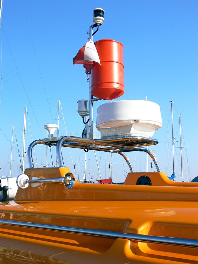 Rescue motor boat stock image. Image of immersion, circle - 6117875