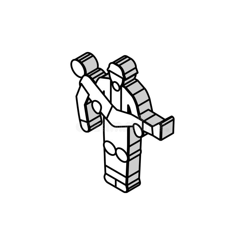 Rescue Operation Isometric Icon Vector Illustration Stock Vector ...