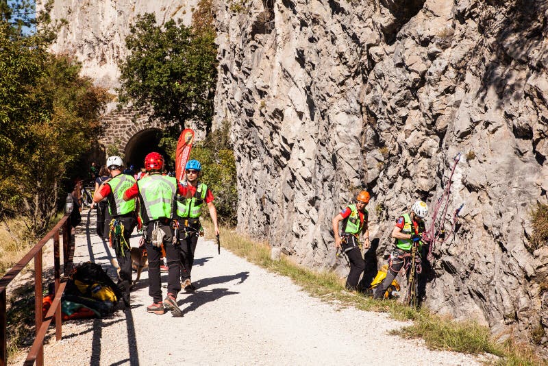 Rescue Patrol in Action during an Assistance Editorial Photography ...