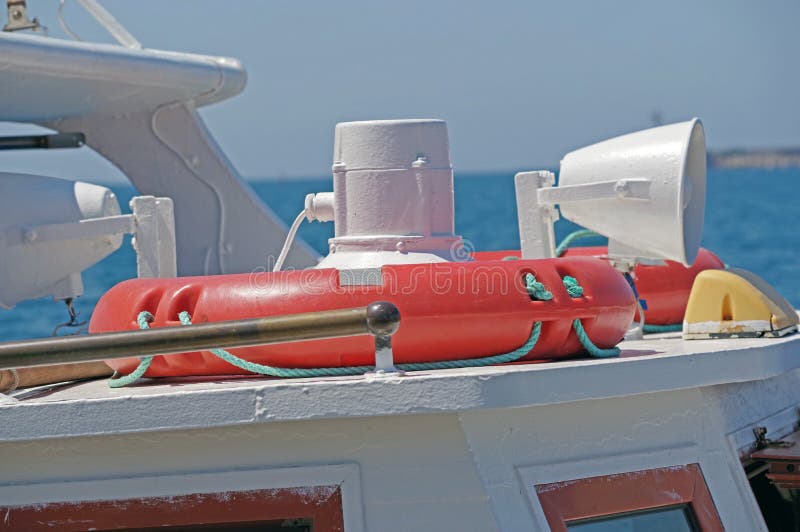The rescue ring on a ship stock photo. Image of orange - 189466530