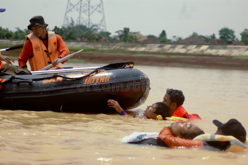 RESCUE editorial photo. Image of initiates, lake, rescue - 55018256