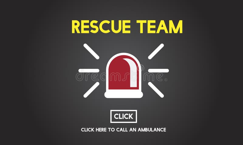 Rescue Team Paramedic Support Help Emergency Concept Stock Illustration ...