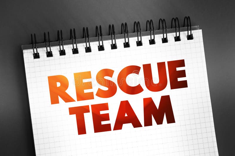 Rescue Team Text Quote Concept Background Stock Photos - Free & Royalty ...