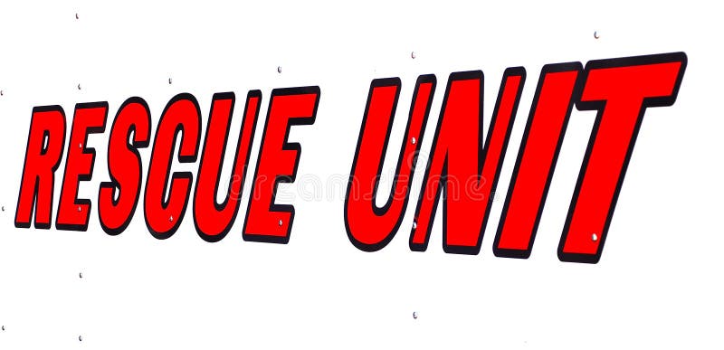 Rescue Unit Signage stock photo. Image of sick, macro - 4642868