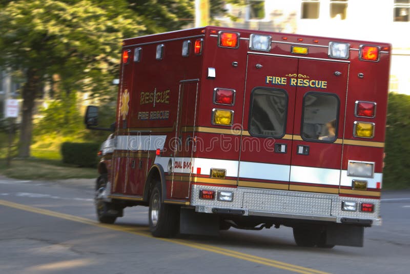 Rescue Vehicle En Route stock image. Image of medical - 3042585