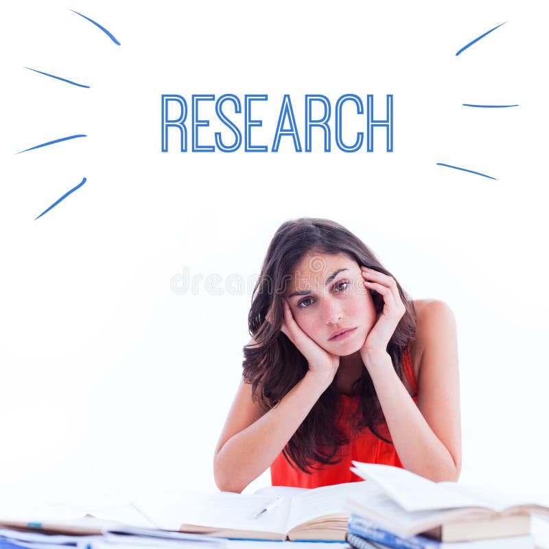 Stressed Student Reading a Book Stock Photo - Image of indoors, holding ...