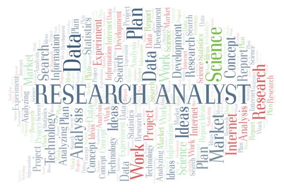 Research Analyst Word Cloud. Wordcloud Made with Text only Stock ...