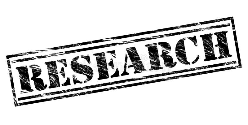 Research black stamp stock illustration. Illustration of isolated ...