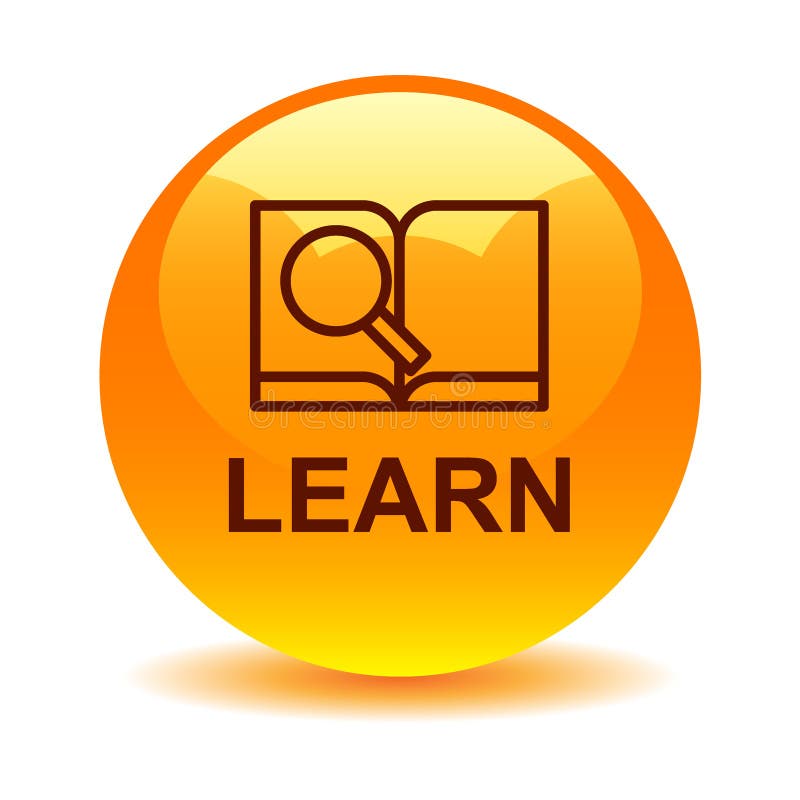 Book Now Icon Web Button Orange Stock Vector - Illustration of click ...