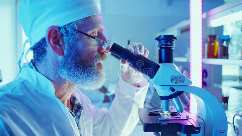 Research Chemist Analyzing Samples with Advanced Technology in Modern ...