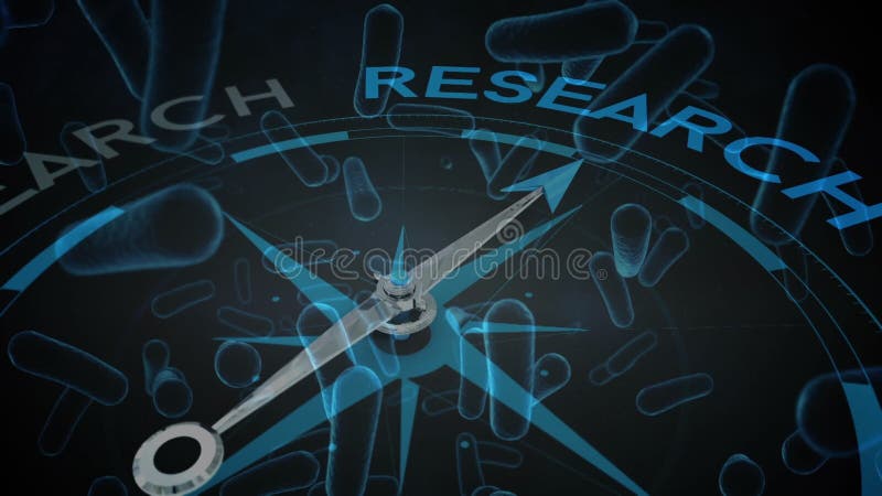 Research Compass Over Bacterias of Coronavirus. Stock Video - Video of ...