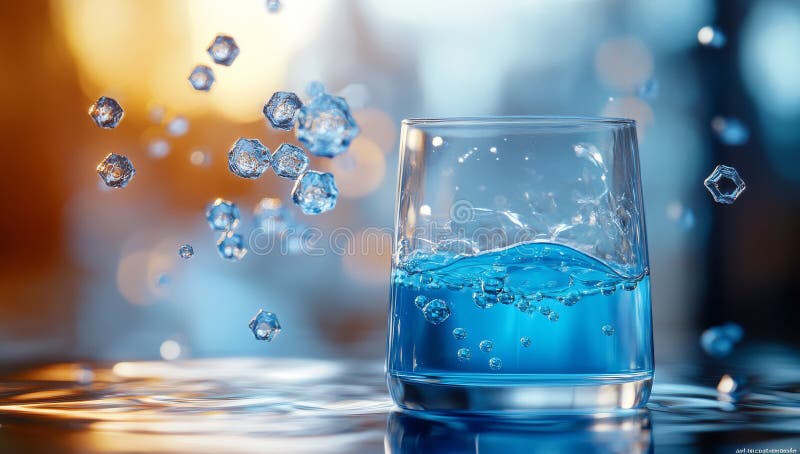 A Research Concept in Science Showcasing Laboratory Glassware, Digital ...