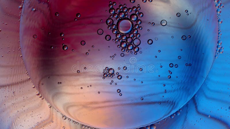 Research Concept Under a Microscope, a Large Cell, Small Cells in it ...