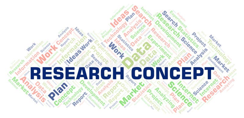 Research Concept Word Cloud Stock Illustration - Illustration of white ...