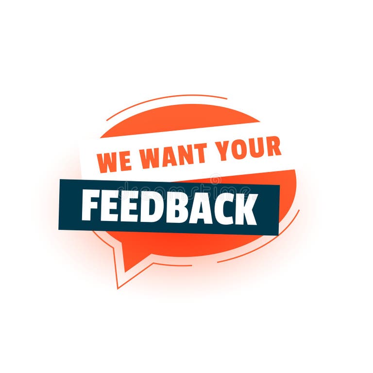 Research and Customer Feedback Background with Speech Bubble Stock ...