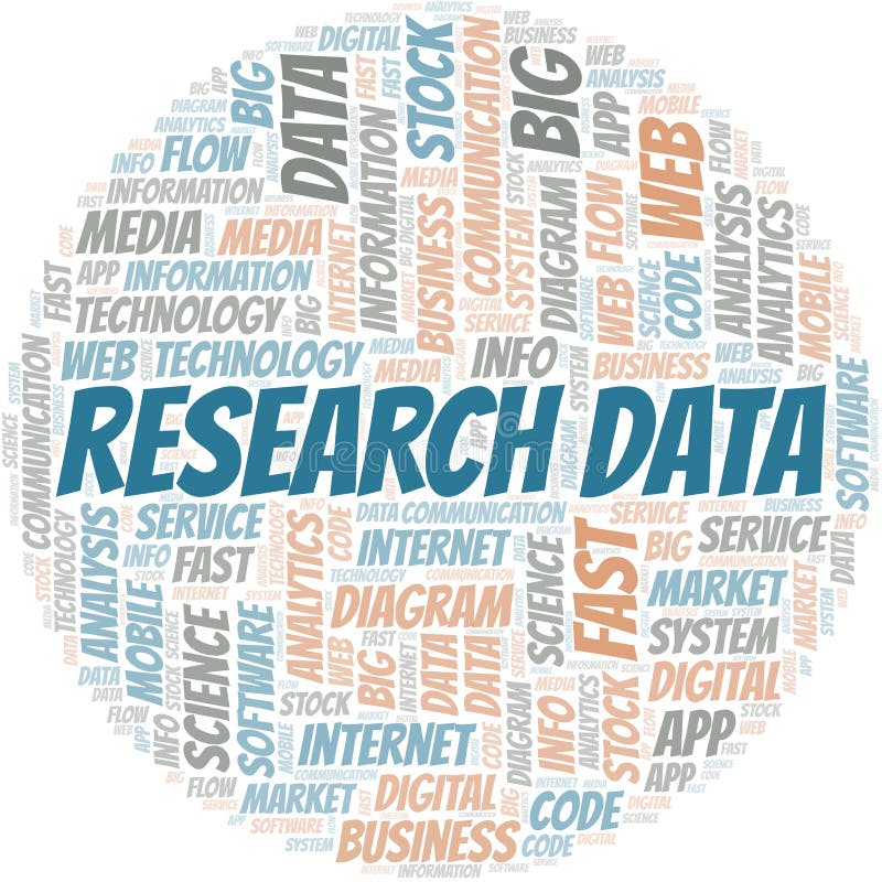 Big Data Vector Word Cloud, Made with Text only. Stock Vector ...