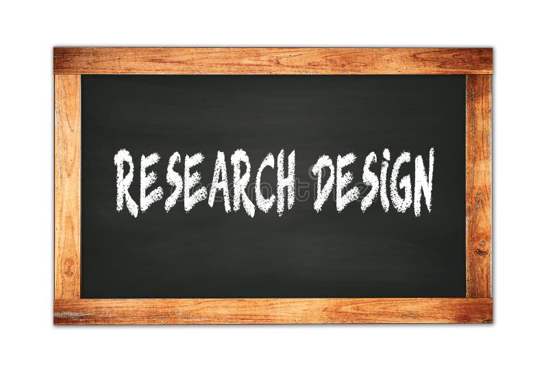 RESEARCH DESIGN Text Written on Wooden Frame School Blackboard Stock ...