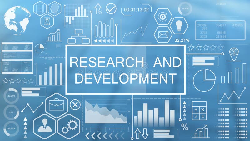 Research and Development, Animated Typography Stock Video - Video of ...