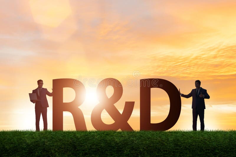 Research and Development Concept with Businessman Stock Photo - Image ...