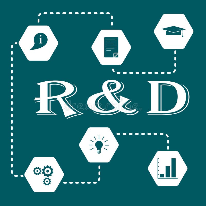 Research and Development Concept. Stock Vector - Illustration of ...