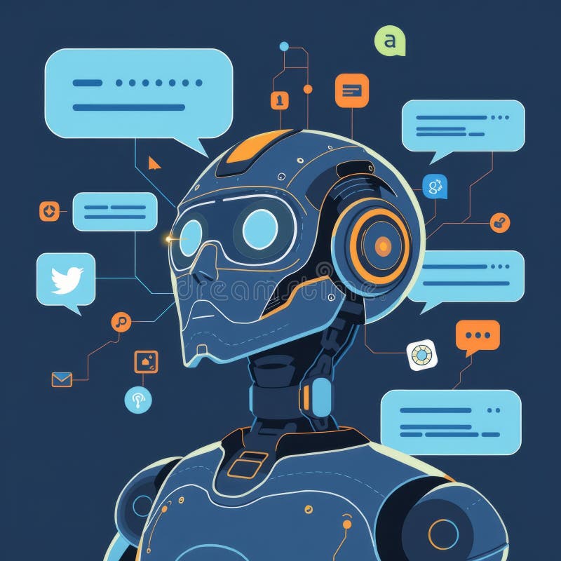 Ki Development and Research on Chatbots, Such As ChatGPT Illustration ...