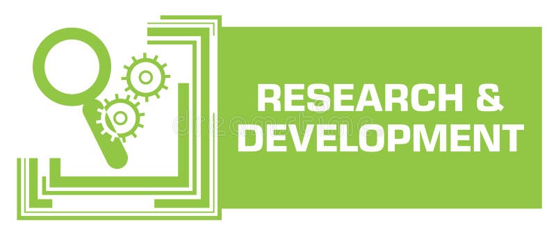Research and Development Green Squares Borders Left Symbol Text Stock ...