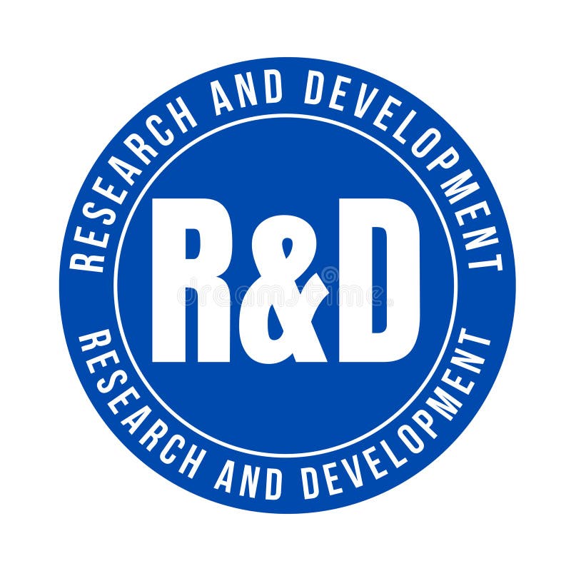 Research and Development Symbol Icon Called Recherche Et Developpement ...