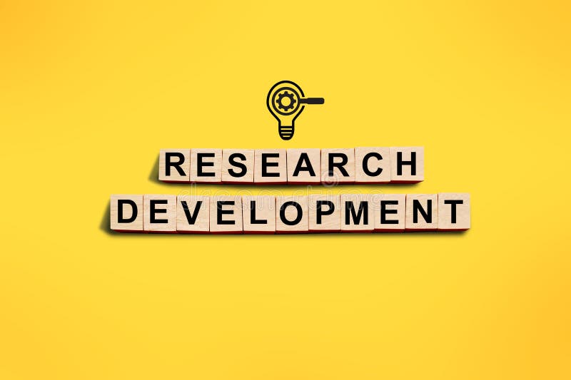 Research and Development, Text Symbol Icon, Business Terms Stock Photo ...