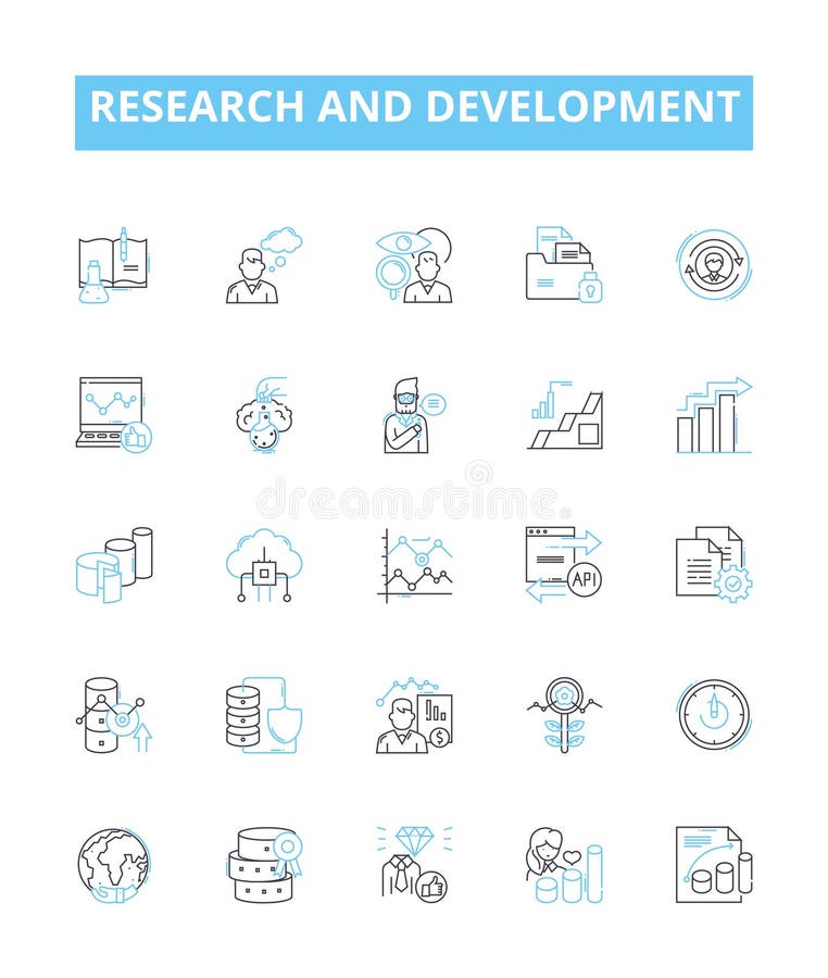 Research and Development Vector Line Icons Set. Research, Development ...