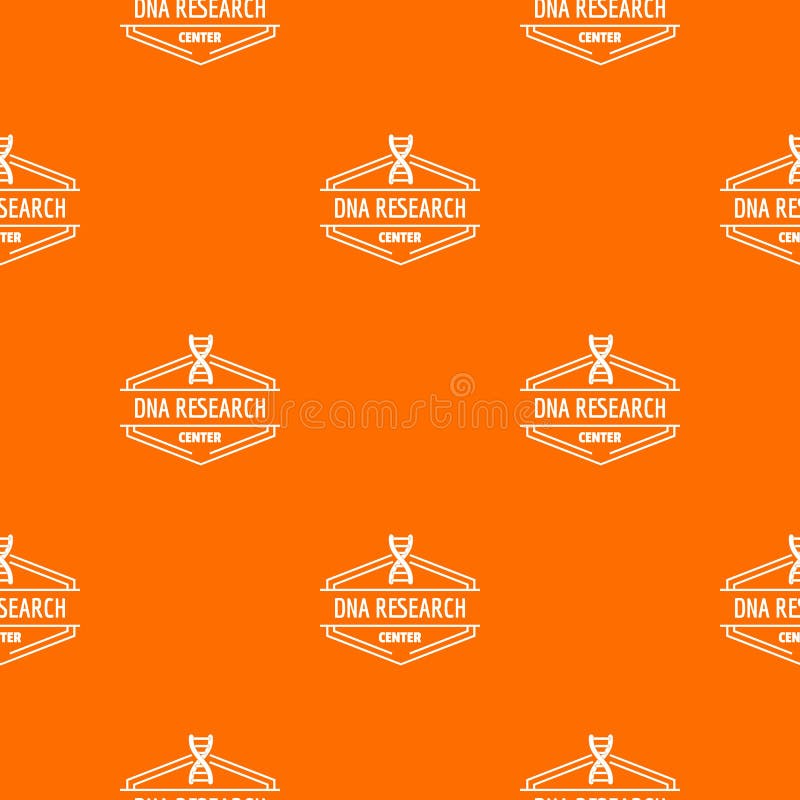 Research Dna Pattern Vector Orange Stock Vector - Illustration of ...