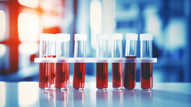 Research Facility Conducting Blood Testing Trials Stock Image - Image ...