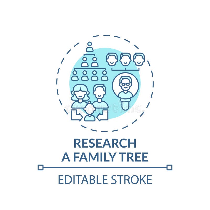 Family Tree Research Stock Illustrations – 124 Family Tree Research ...