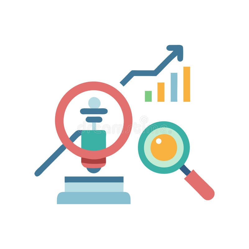 Research Icon for Academic Inquiry Stock Vector - Illustration of ...