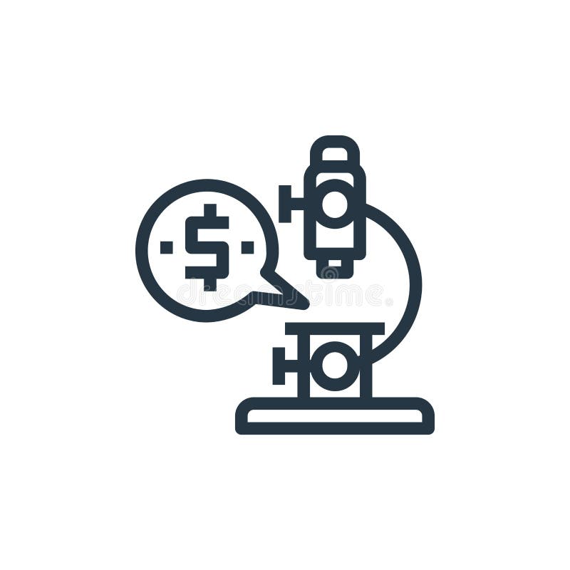 Research Icon Vector from Business and Money Concept. Thin Line ...