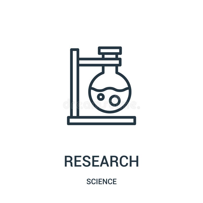 Research Icon Vector from Science Collection. Thin Line Research ...