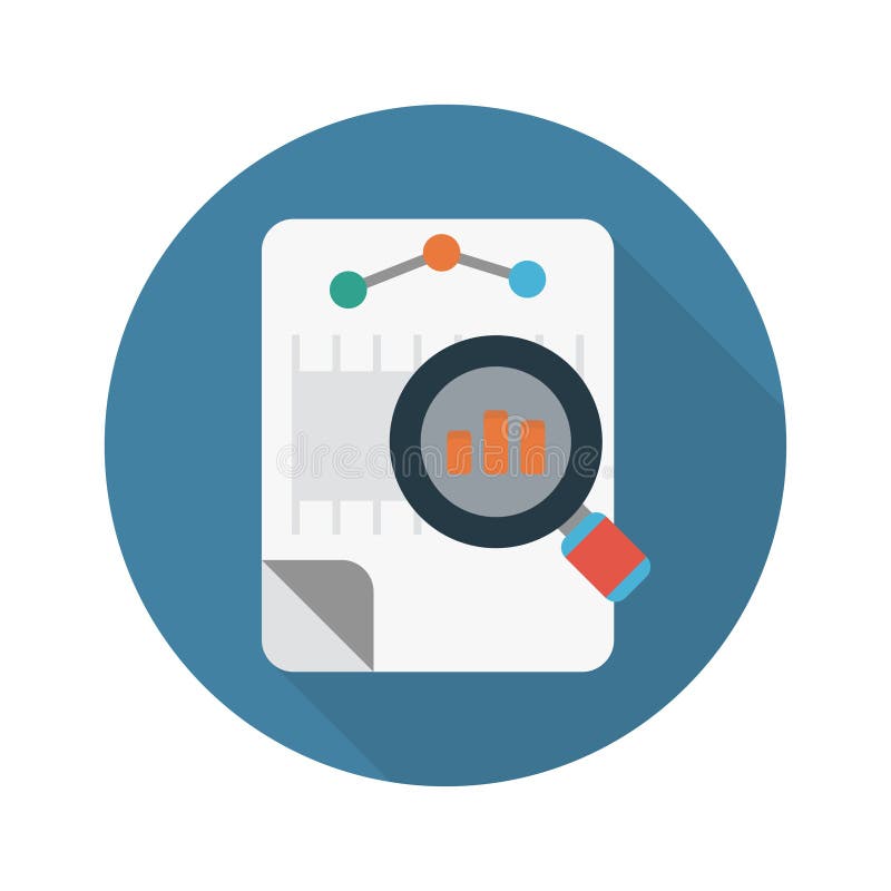Research Vector Flat Color Icon Stock Illustration - Illustration of ...