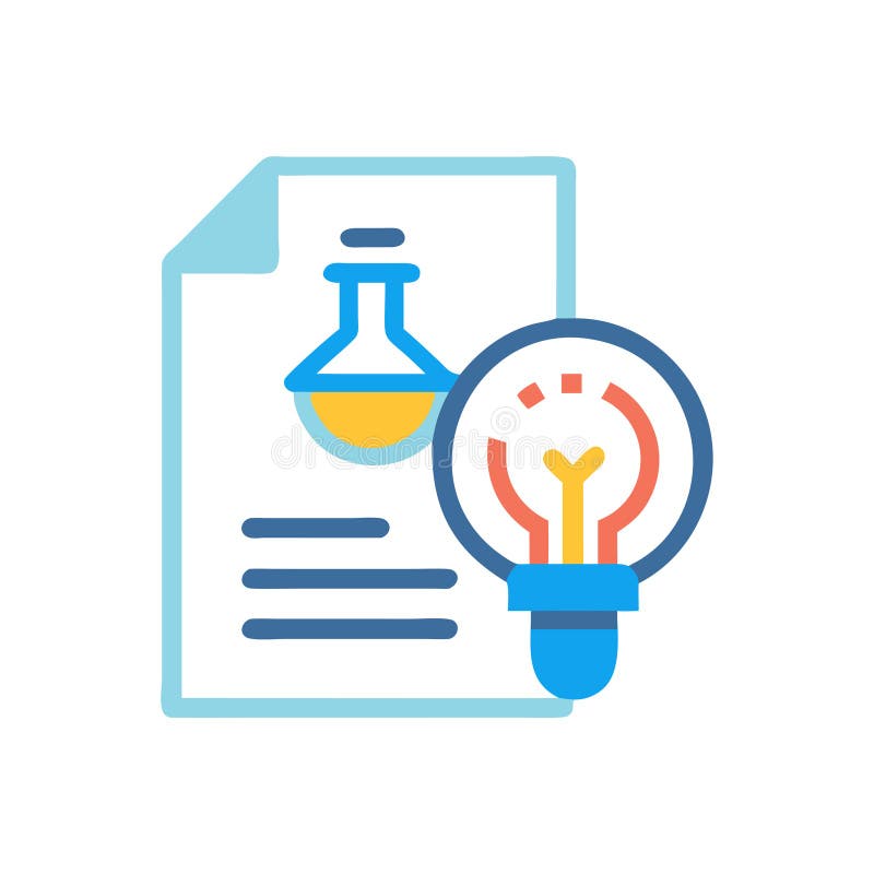 Research Idea Icon for Innovation Stock Vector - Illustration of design ...