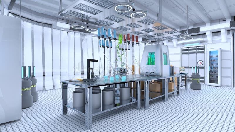 Research institute stock illustration. Illustration of biotechnology ...