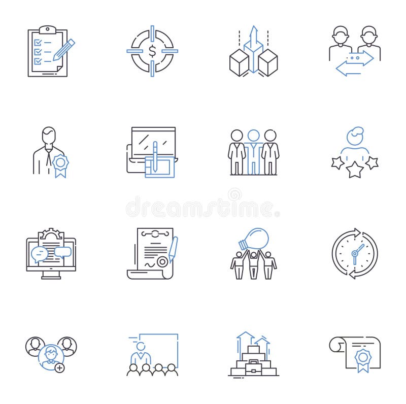 Research and Intelligence Line Icons Collection. Analysis, Insight ...