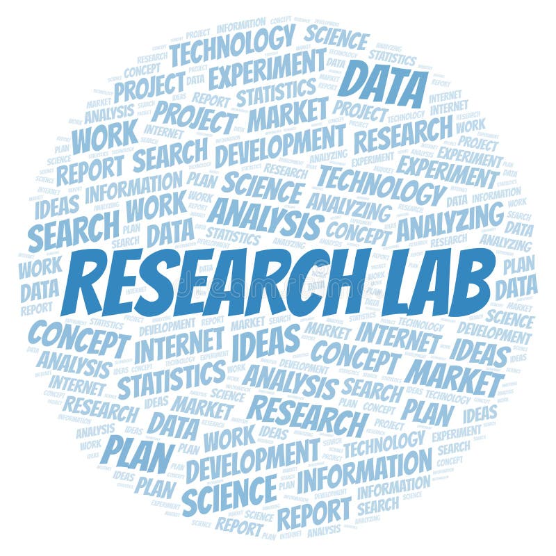Research Lab word cloud stock illustration. Illustration of fonts ...