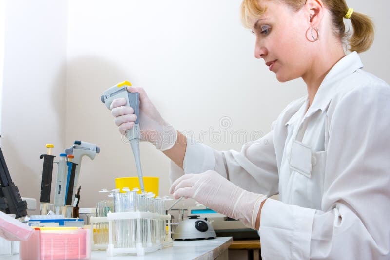 Research in laboratory stock image. Image of scientist - 5342019