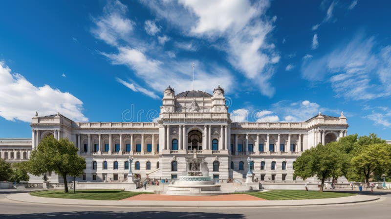Research Library of Congress Stock Illustration - Illustration of ...