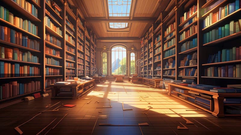 Research library graphics stock illustration. Illustration of ...